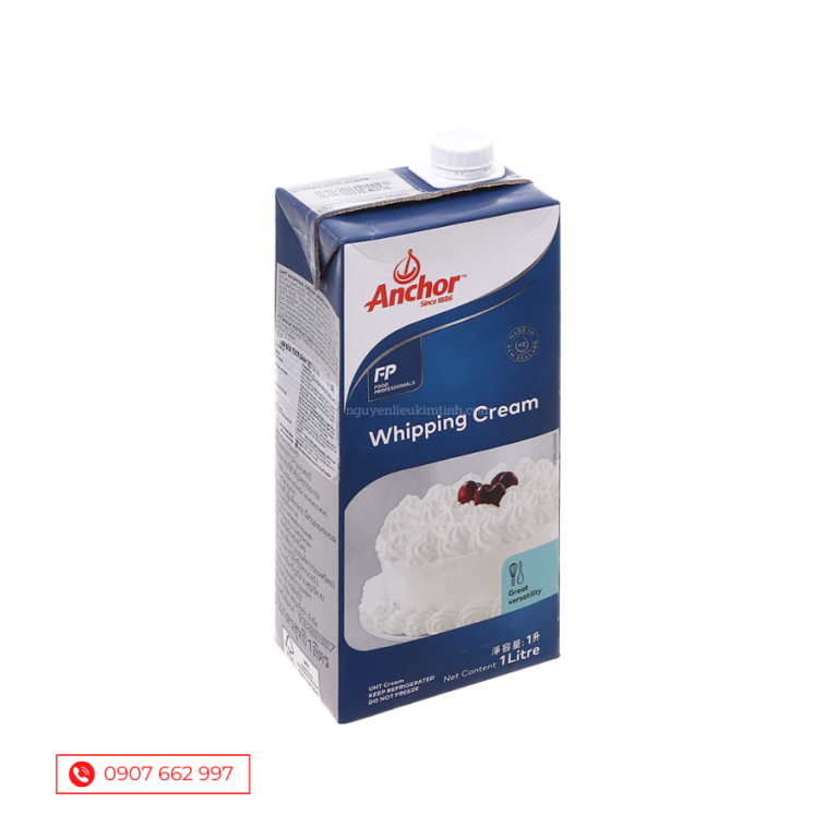 Whipping Cream Anchor 1L - Nguyên Liệu Pha Chế Kim Tinh